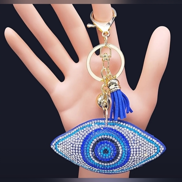 Unbranded | Other | Evil Eye Rhinestone Keychain Bag Charm Nwot | Poshmark